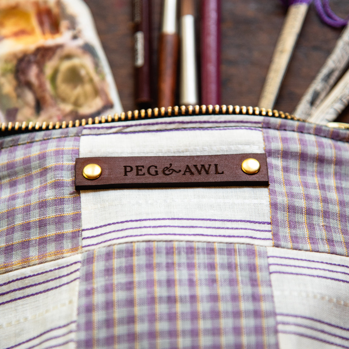 Custom Pouch with Early 1900s Quilt Block: Camila – Peg and Awl