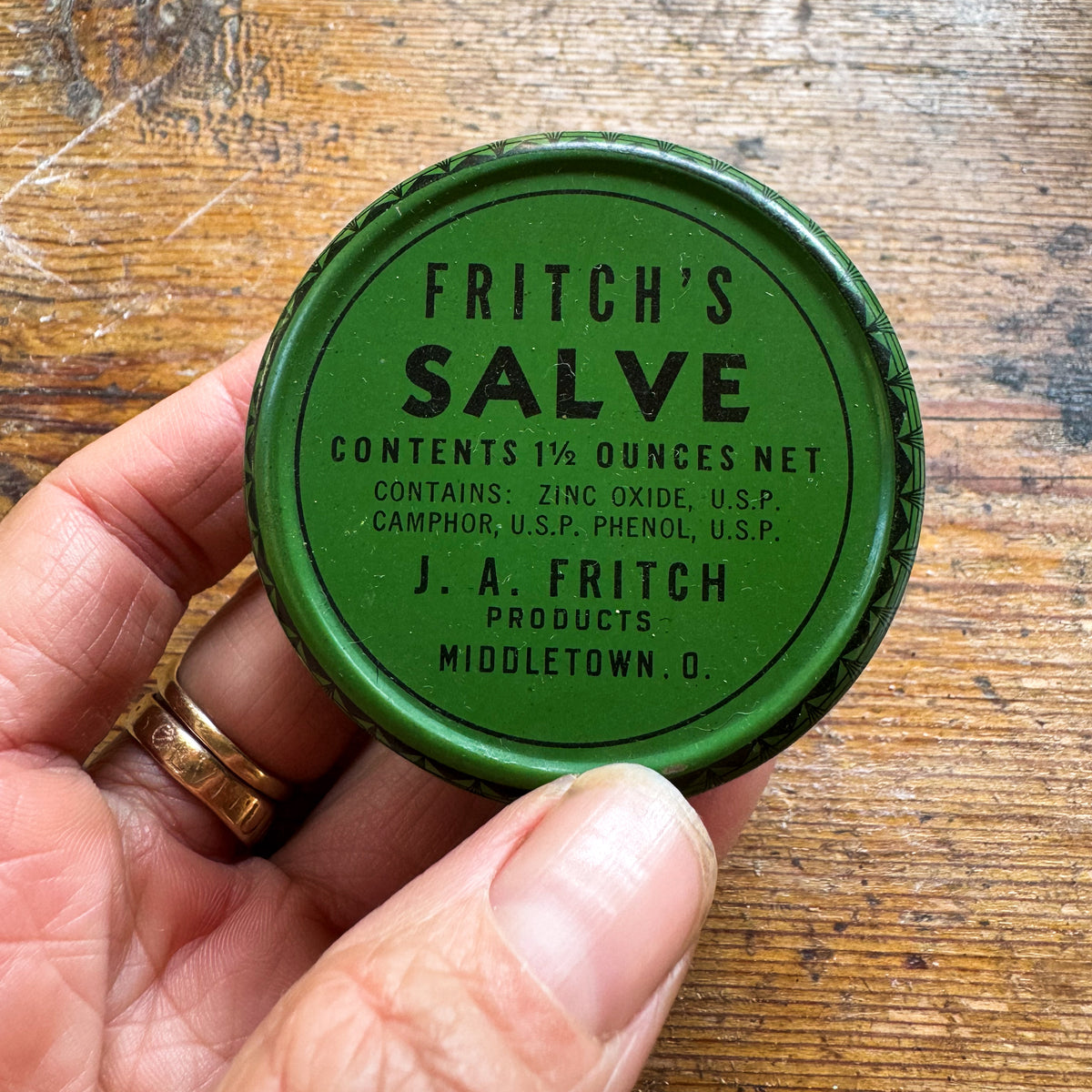 Fritch's Vintage Tin with Beam Paints – Peg and Awl