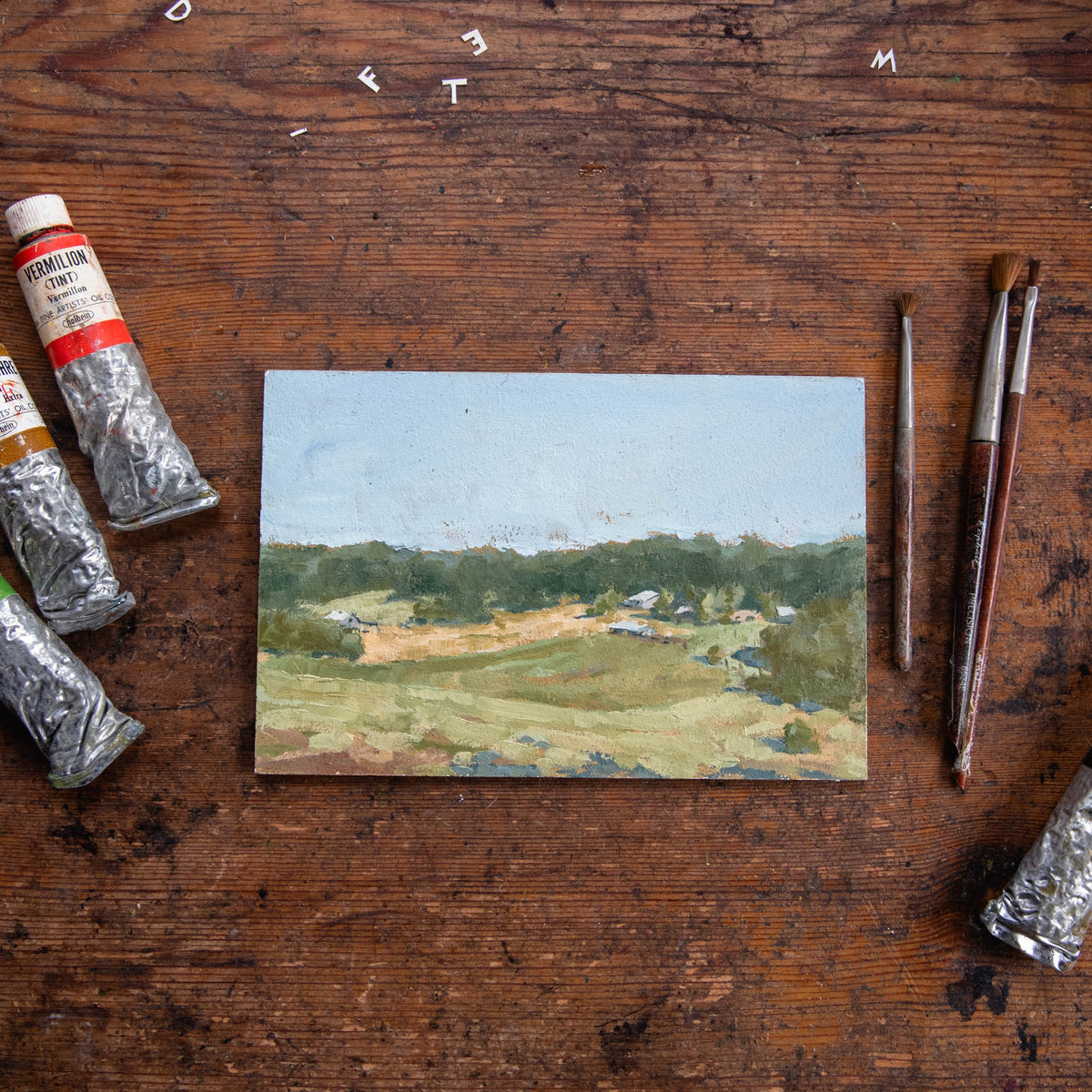 Framed Original Plein Air Painting by Walter Kent: Horse Cave, KY – Peg ...