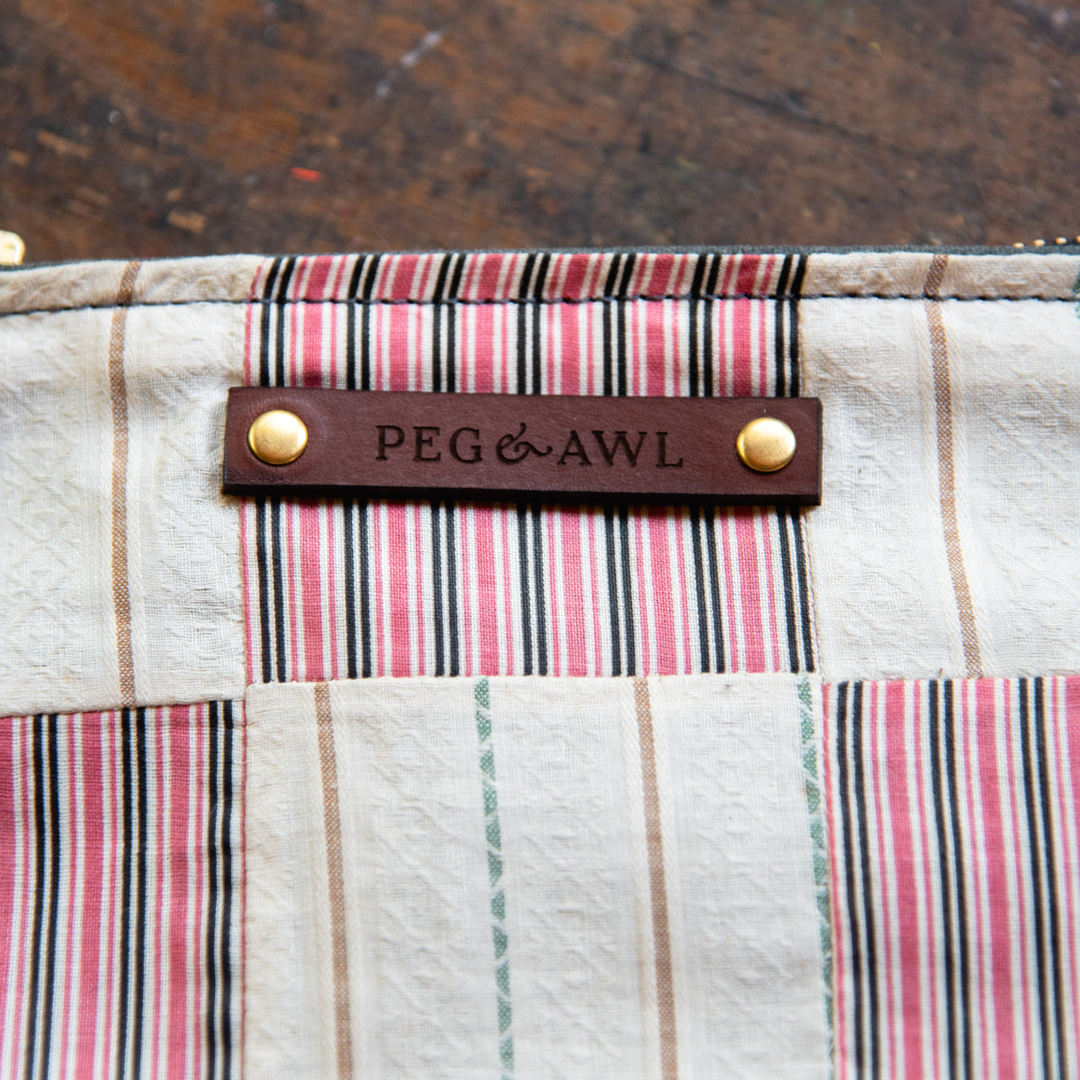 Custom Pouch with Early 1900s Quilt Block: Maddie – Peg and Awl