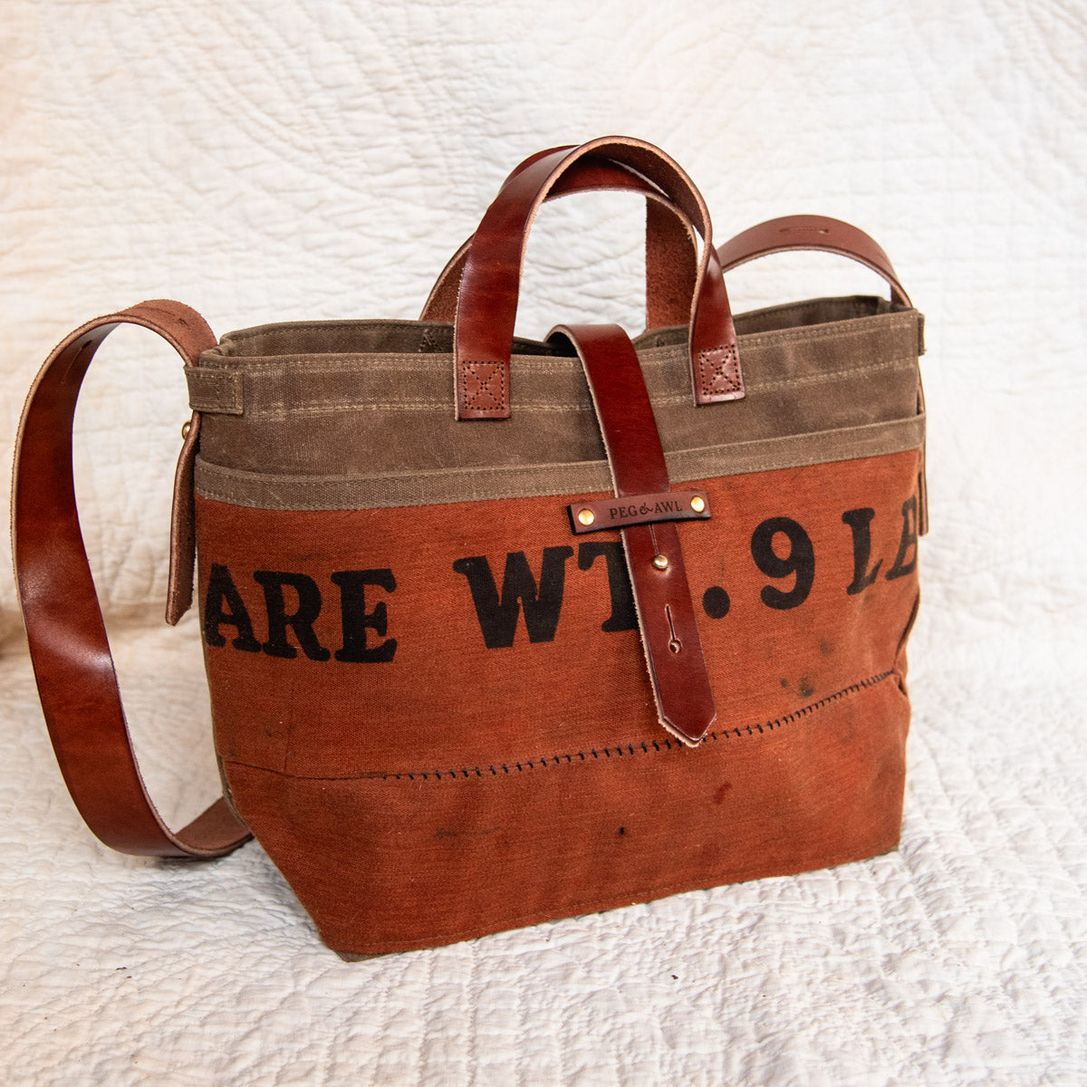Standard Tote with Mid-Century U.S. Mailbag: U.S. Mail No. 2 – Peg and Awl