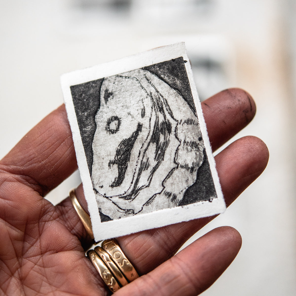 “Oyster Shell” Tetra Pak Print – Peg and Awl