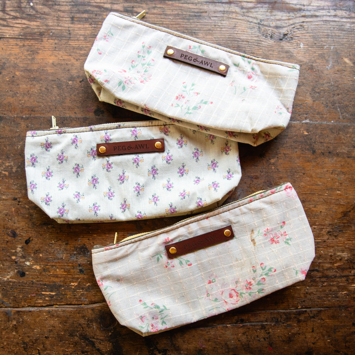 Essentials Pouch with 40s-50s Girls Dress: Priya – Peg and Awl