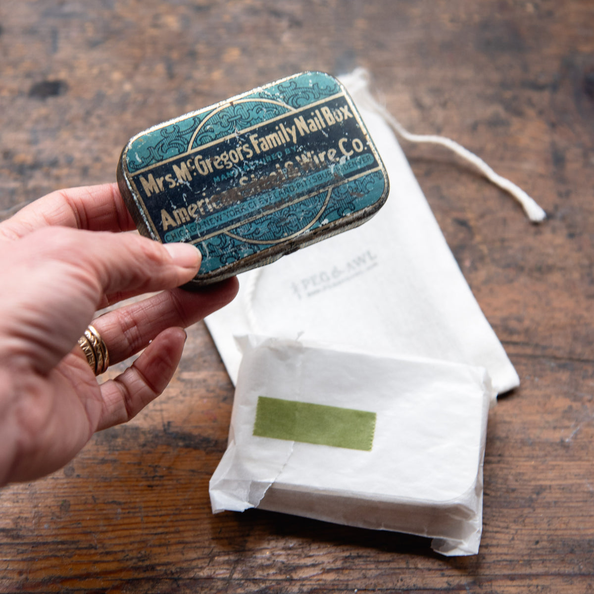 Nail Box Tin Alternative Sketchbook – Peg and Awl