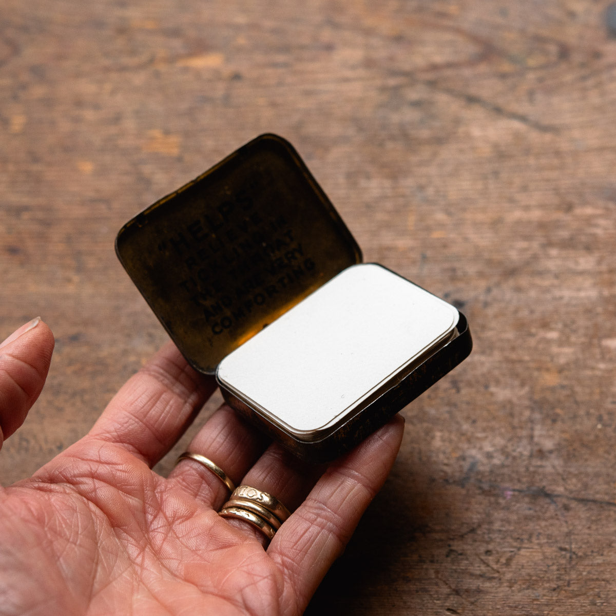 “Helps” Tin Alternative Sketchbook – Peg and Awl