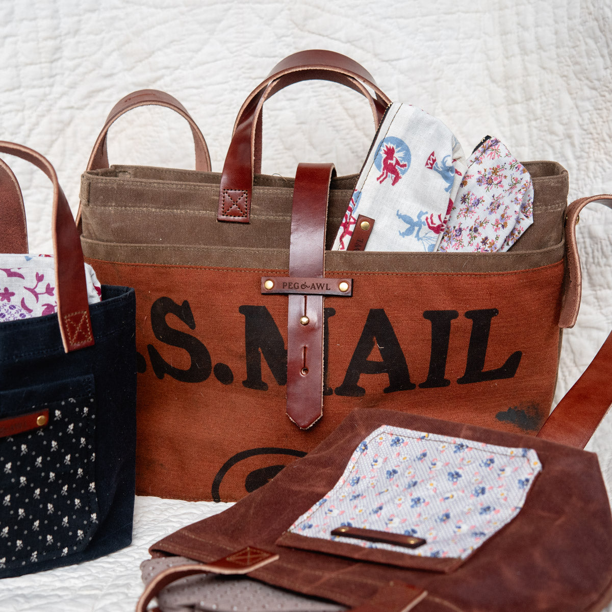 Standard Tote with Mid-Century U.S. Mailbag: U.S. Mail No. 1 – Peg and Awl