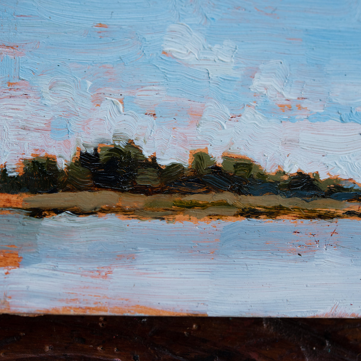 Original Plein Air Painting by Walter Kent: Locust Lake, 2020 – Peg and Awl